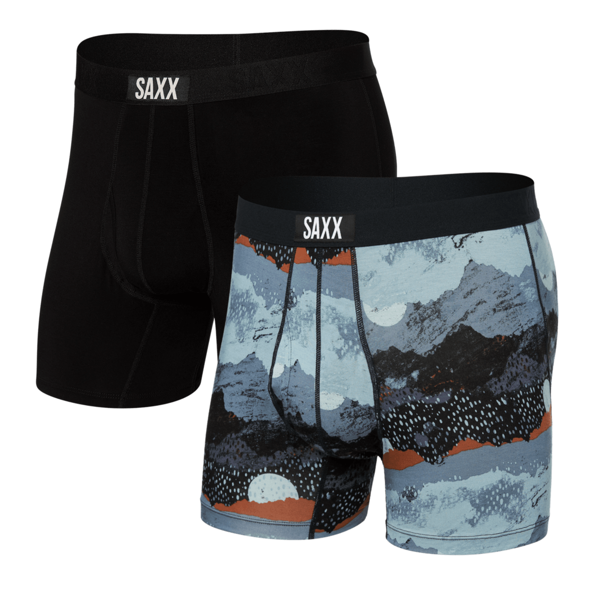 SAXX Mens Ultra Super Soft Boxer Brief 2-Pack - GoBros.com