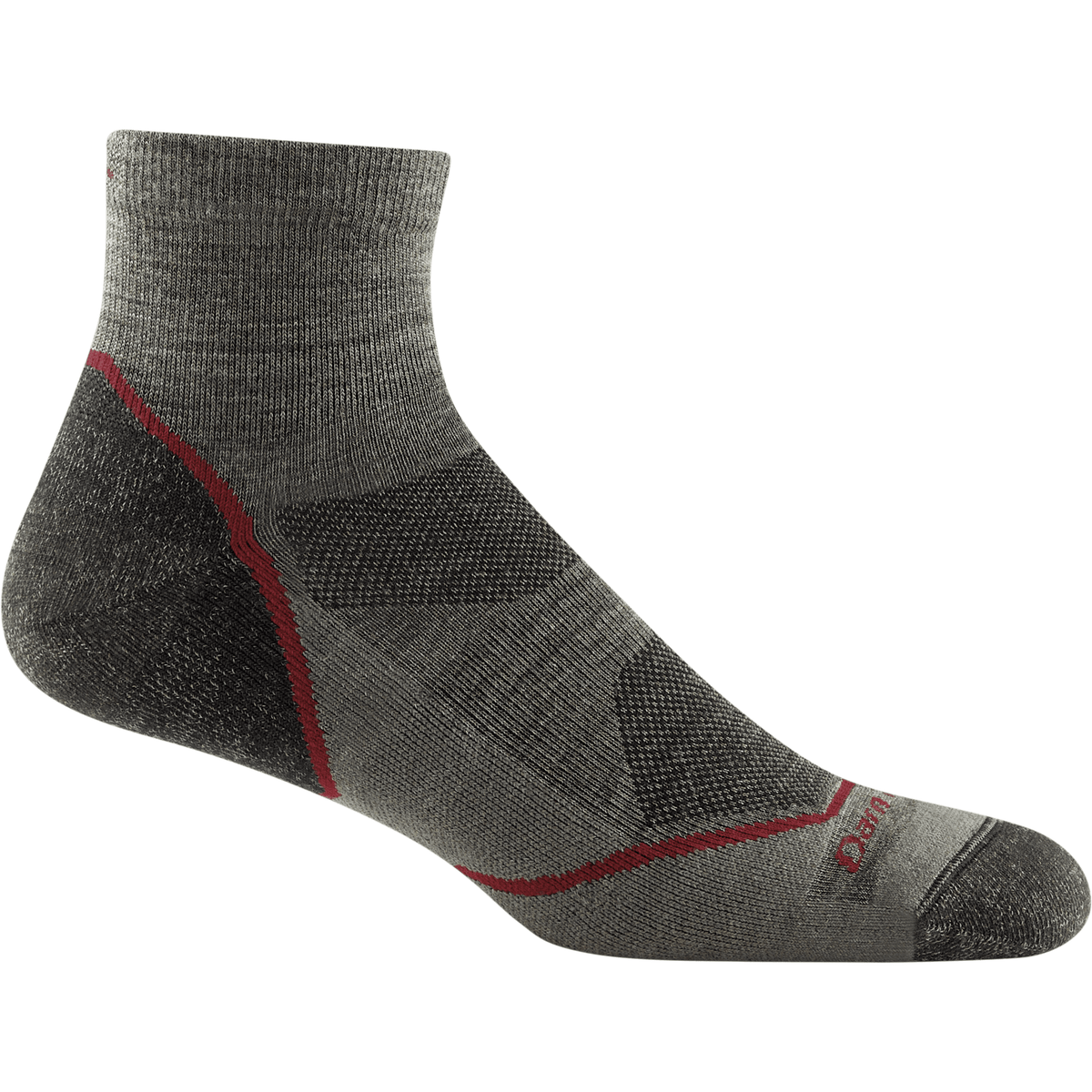 Darn Tough Mens Light Hiker Quarter Lightweight Socks - GoBros.com