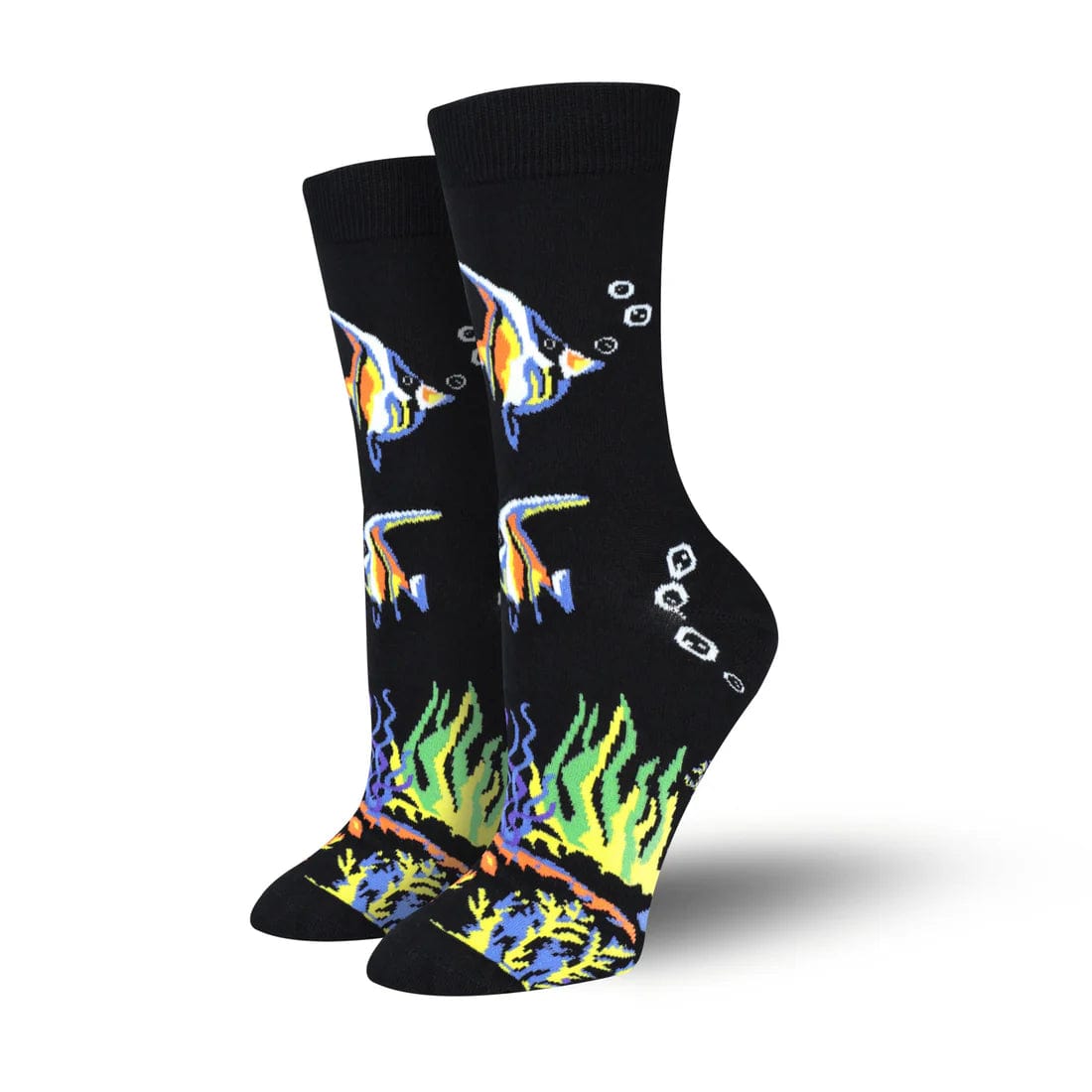 Bambukas Womens Tropical Angelfish Crew Socks - GoBros.com
