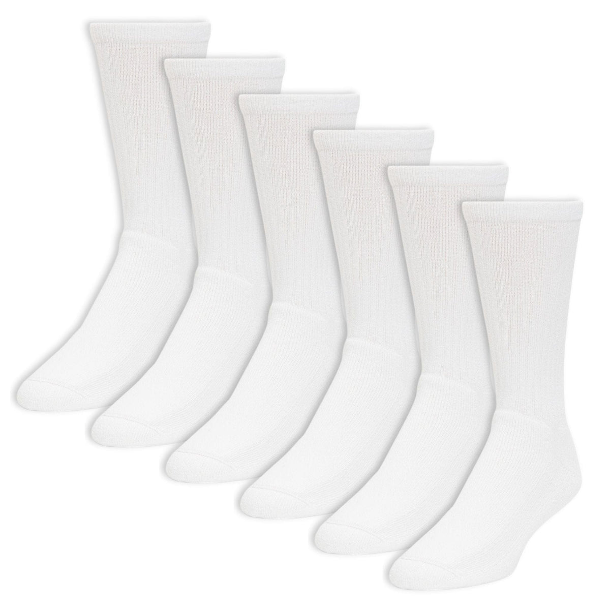 Wigwam Super 60 Crew 6-Pack Midweight Cotton Socks - GoBros.com