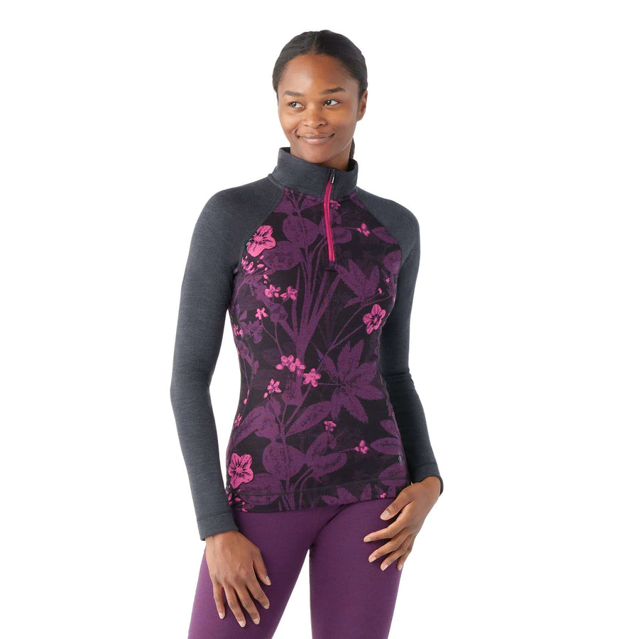 Smartwool Womens Classic Thermal Merino Base Layer 1/4 Zip - GoBros.com