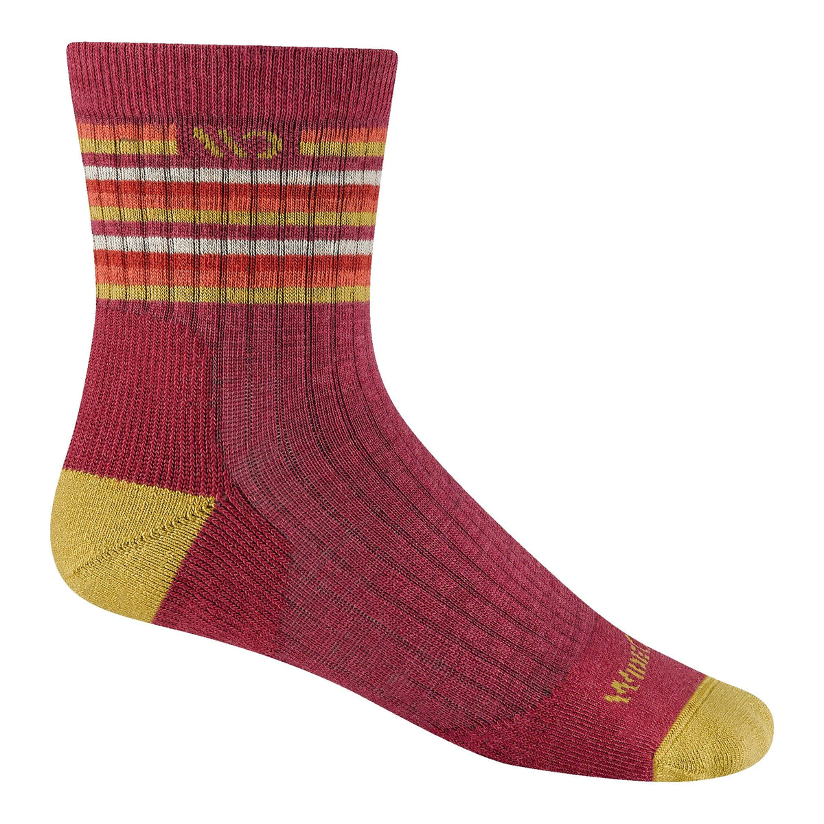 Wide Open Womens Multi Stripe Cushioned Micro Crew Socks - GoBros.com