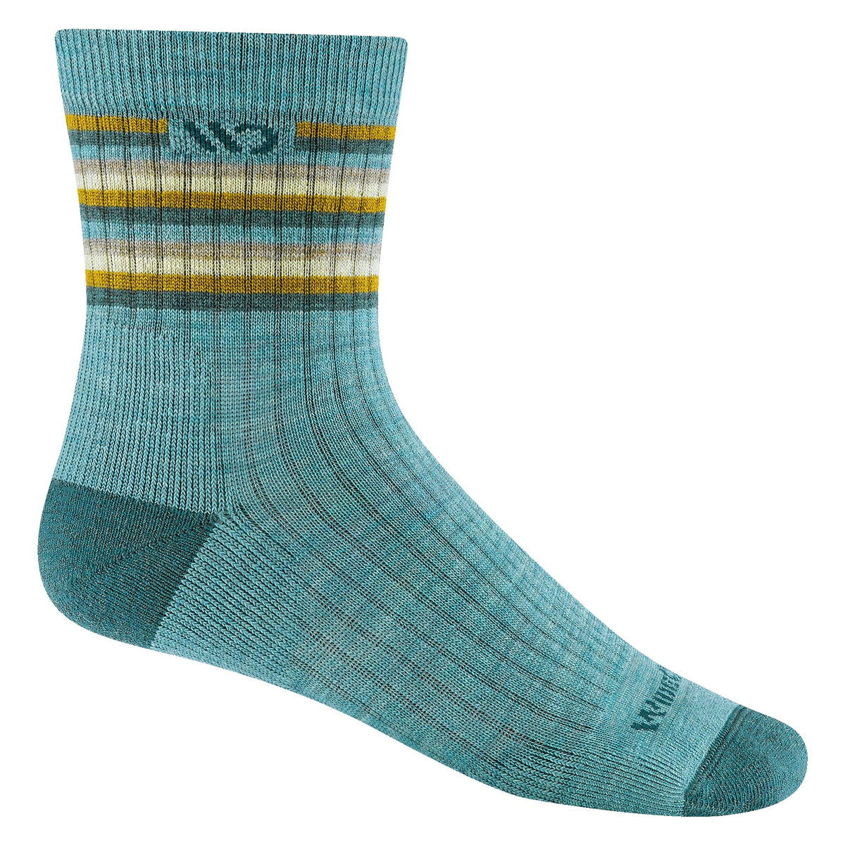 Wide Open Womens Multi Stripe Cushioned Micro Crew Socks - GoBros.com